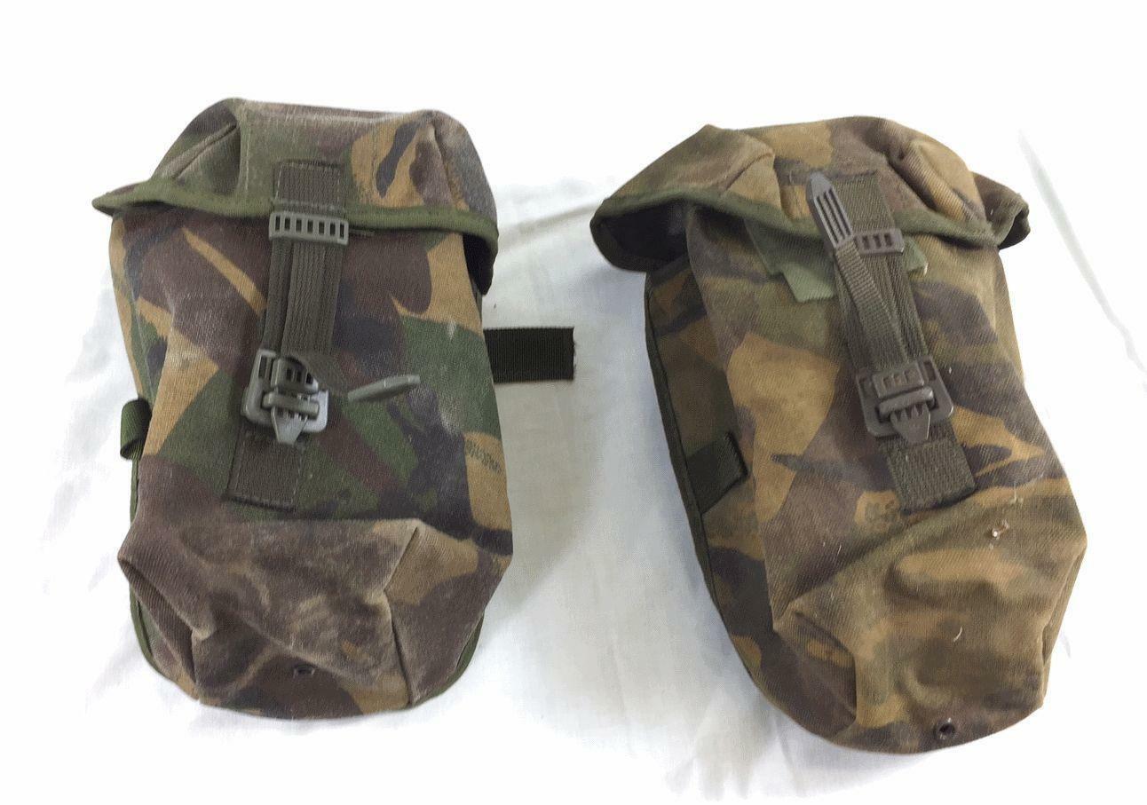 2 x British army surplus DPM utility/canteen IRR webbing pouches ...