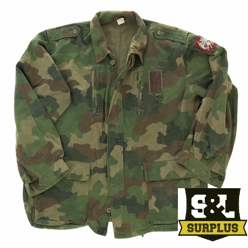 Army surplus Serbian cotton field jacket parka camouflage pattern ...