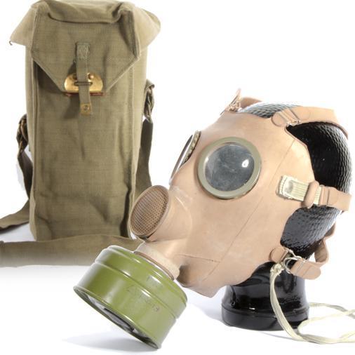 Genuine Belgian Army Surplus M51 Gas Mask In Canvas Shoulder Bag ...