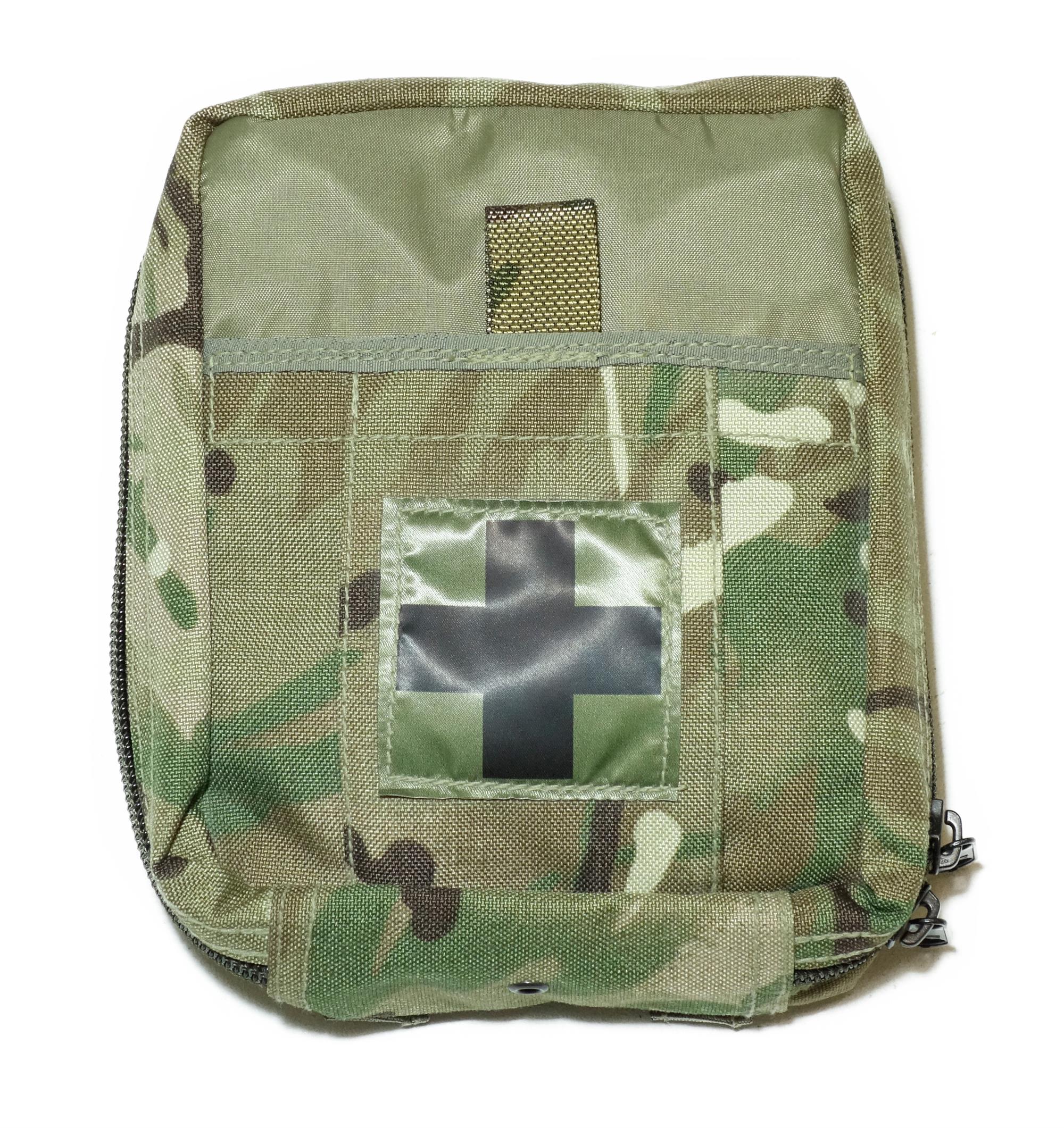 British Army Surplus First Aid Molle Pouch with Kit Contents 27 Pieces ...