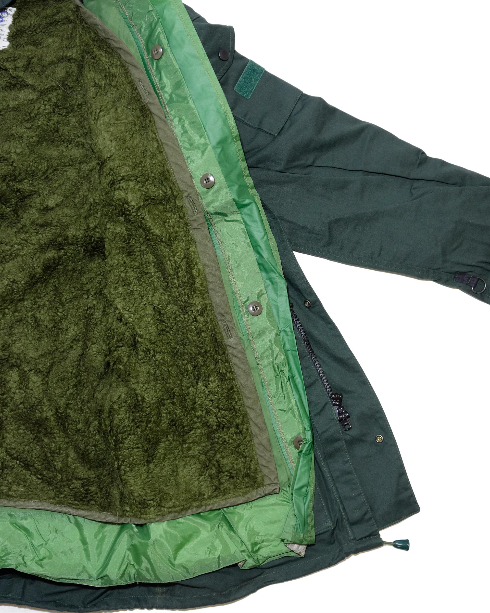 Dutch army surplus 3 layer lined waterproof green parka goretex ...