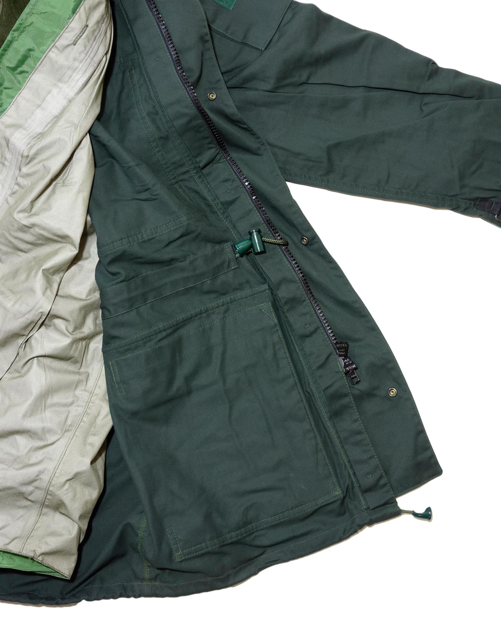 Dutch army surplus 3 layer lined waterproof green parka goretex ...