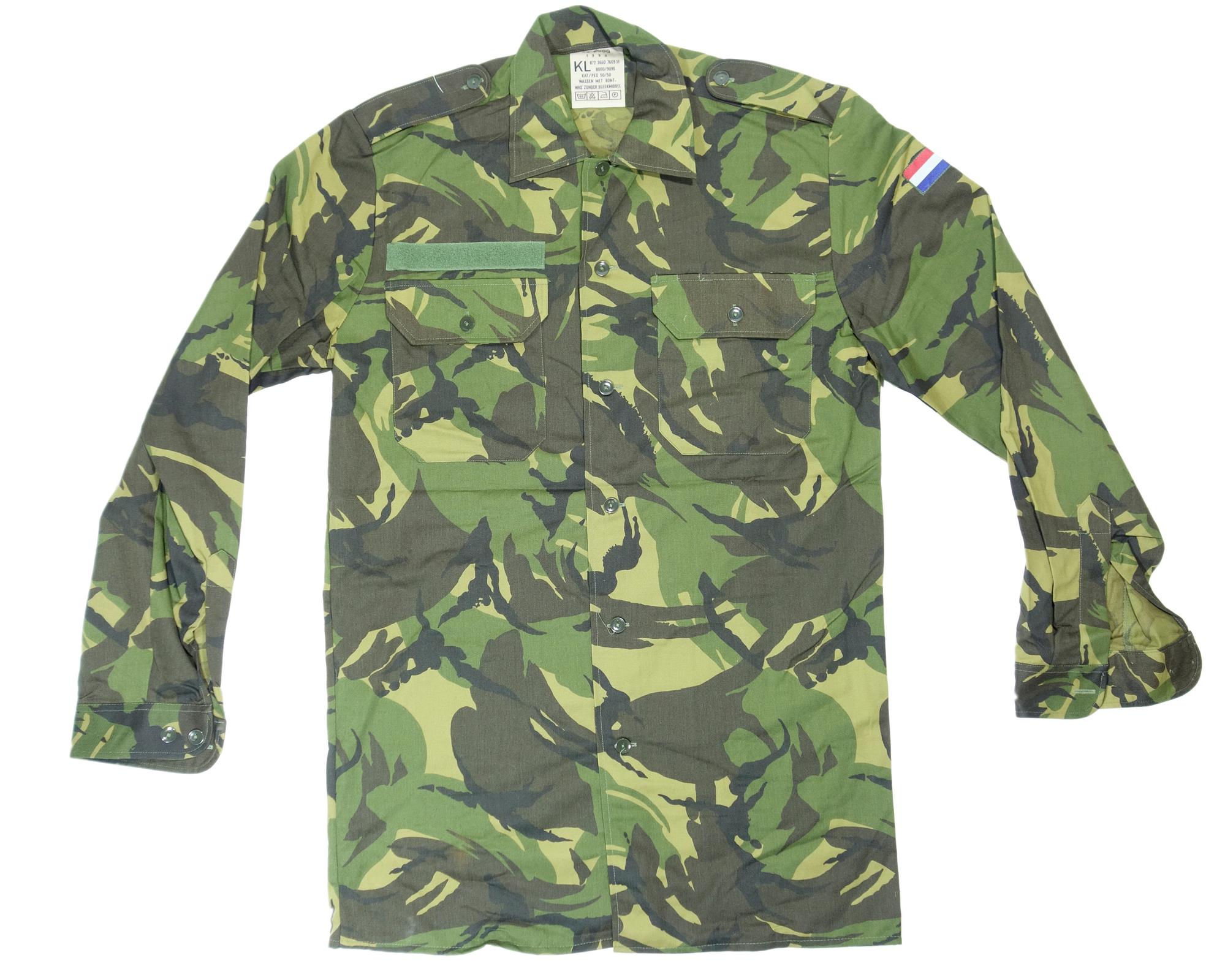 Dutch army surplus woodland DPM camouflage long sleeve shirt - Surplus ...