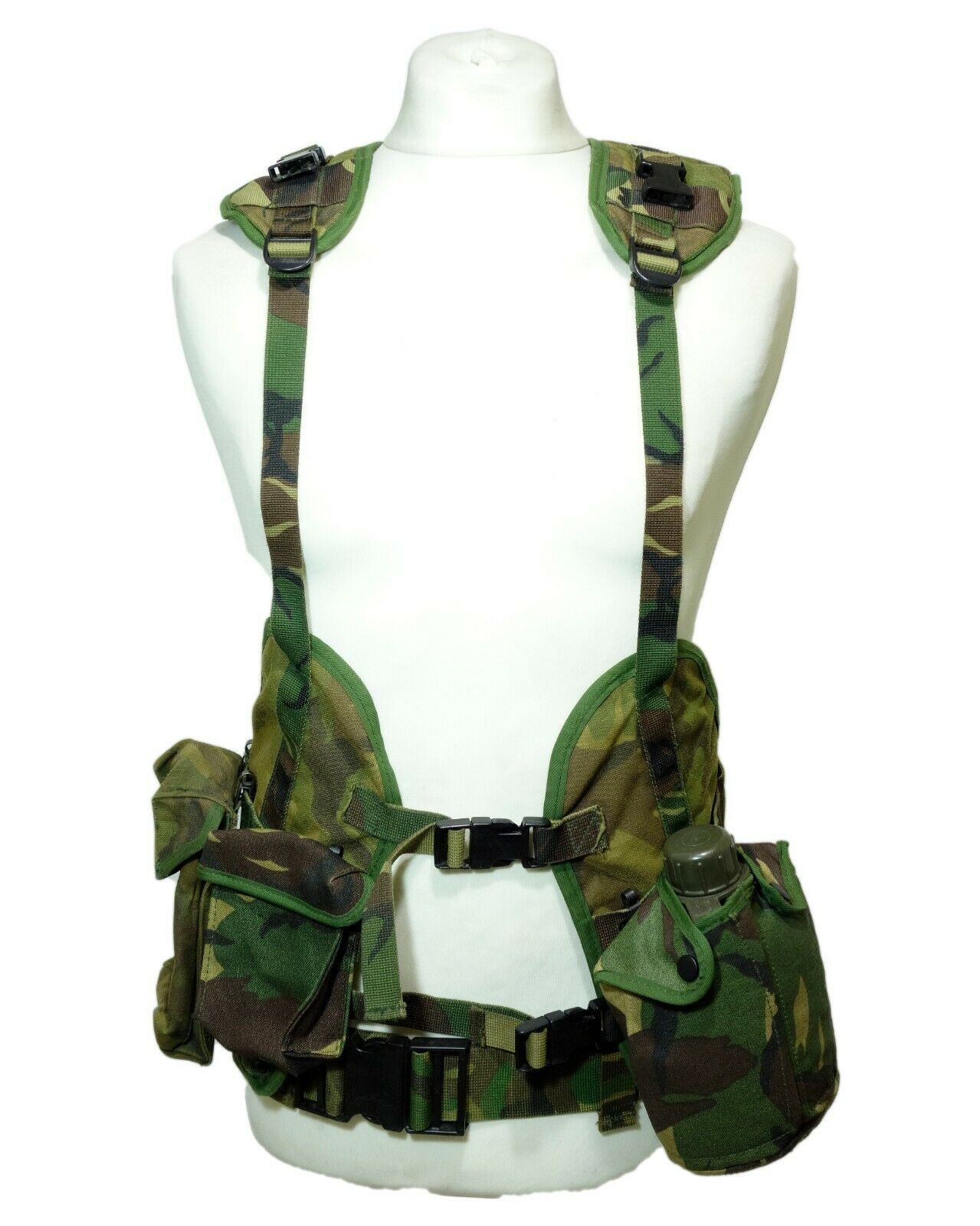 Dutch army surplus Wooldand DPM camo webbing yoke set - Surplus & Lost