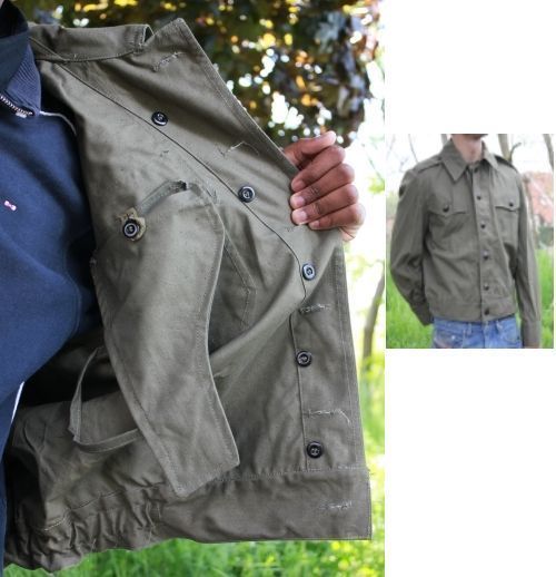 East European IKE style canvas jacket with pistol holster - Surplus & Lost