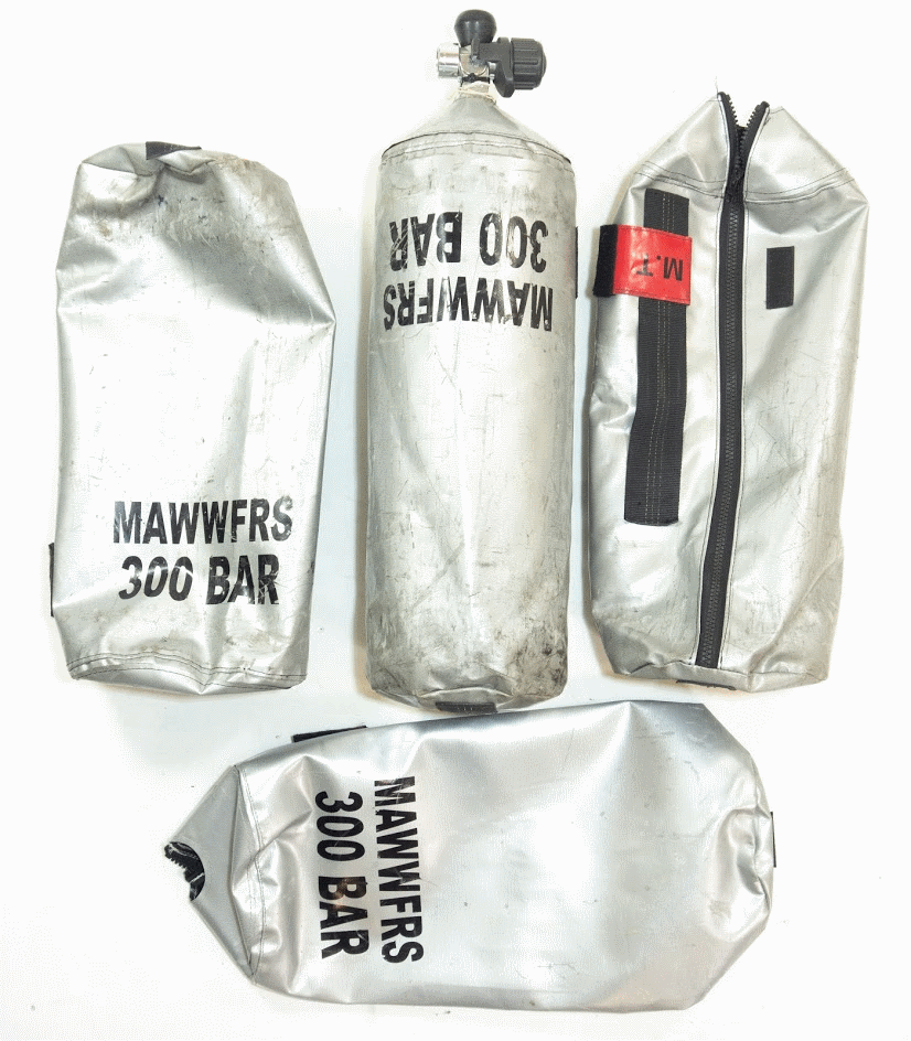 Fire service firefighter breathing apparatus BA cylinder cover ...