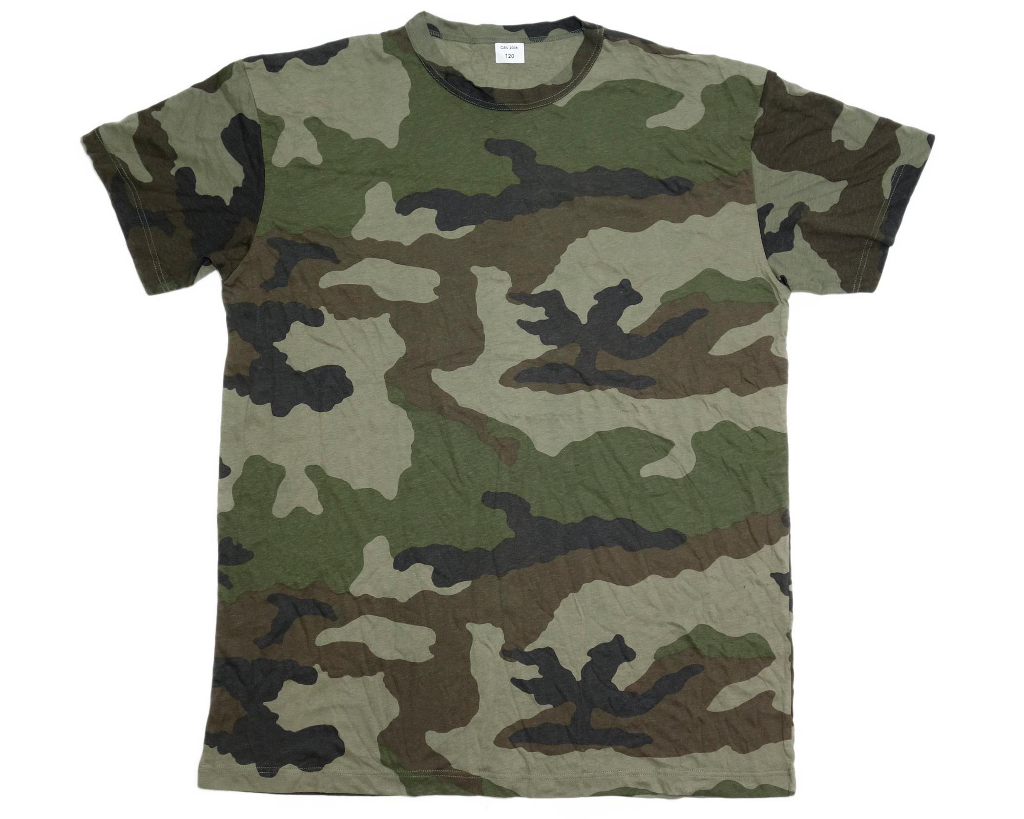 French Army Surplus Woodland Camouflage T-Shirt - Surplus & Lost