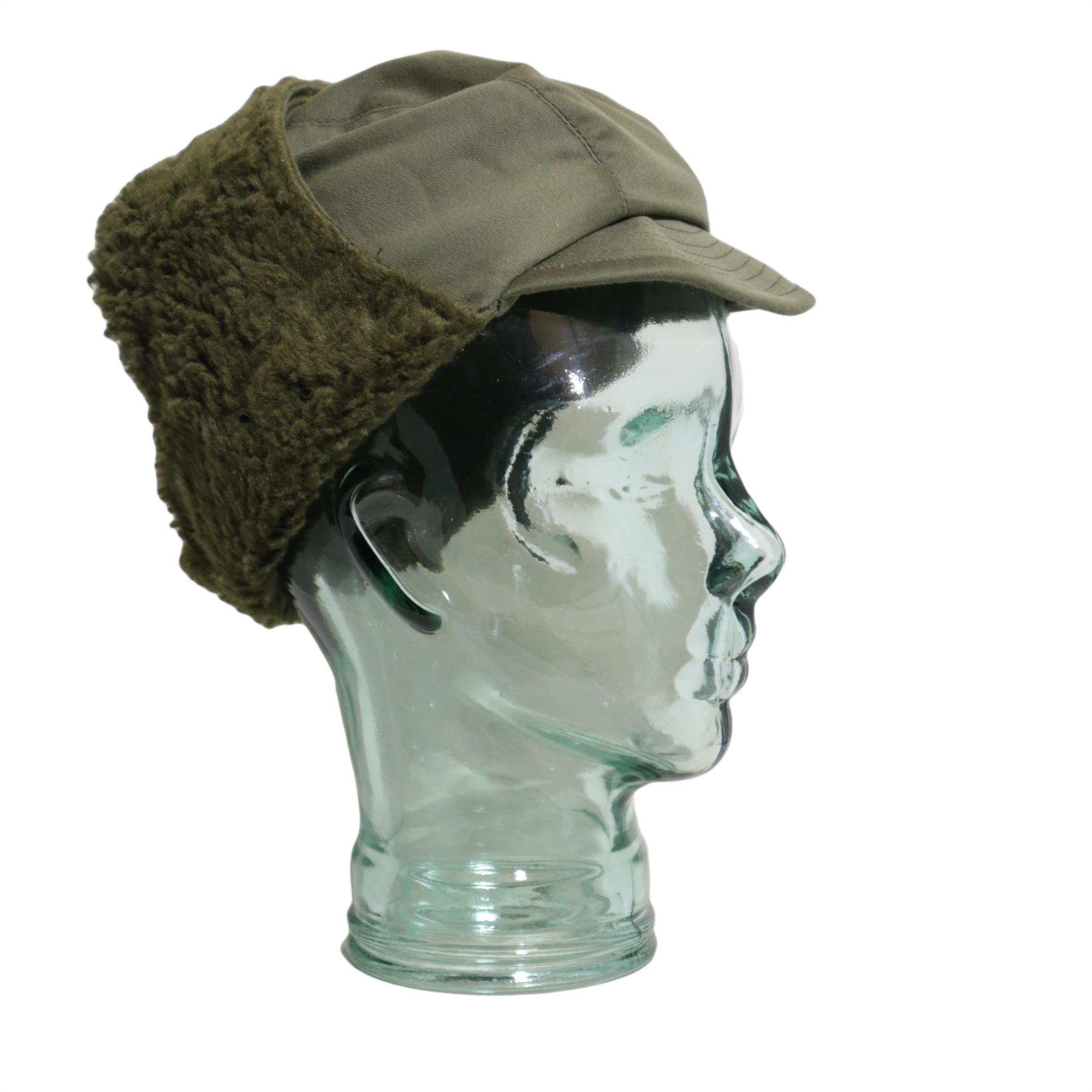 Genuine French Army Surplus Winter Cap Faux Fur Lining - Surplus & Lost