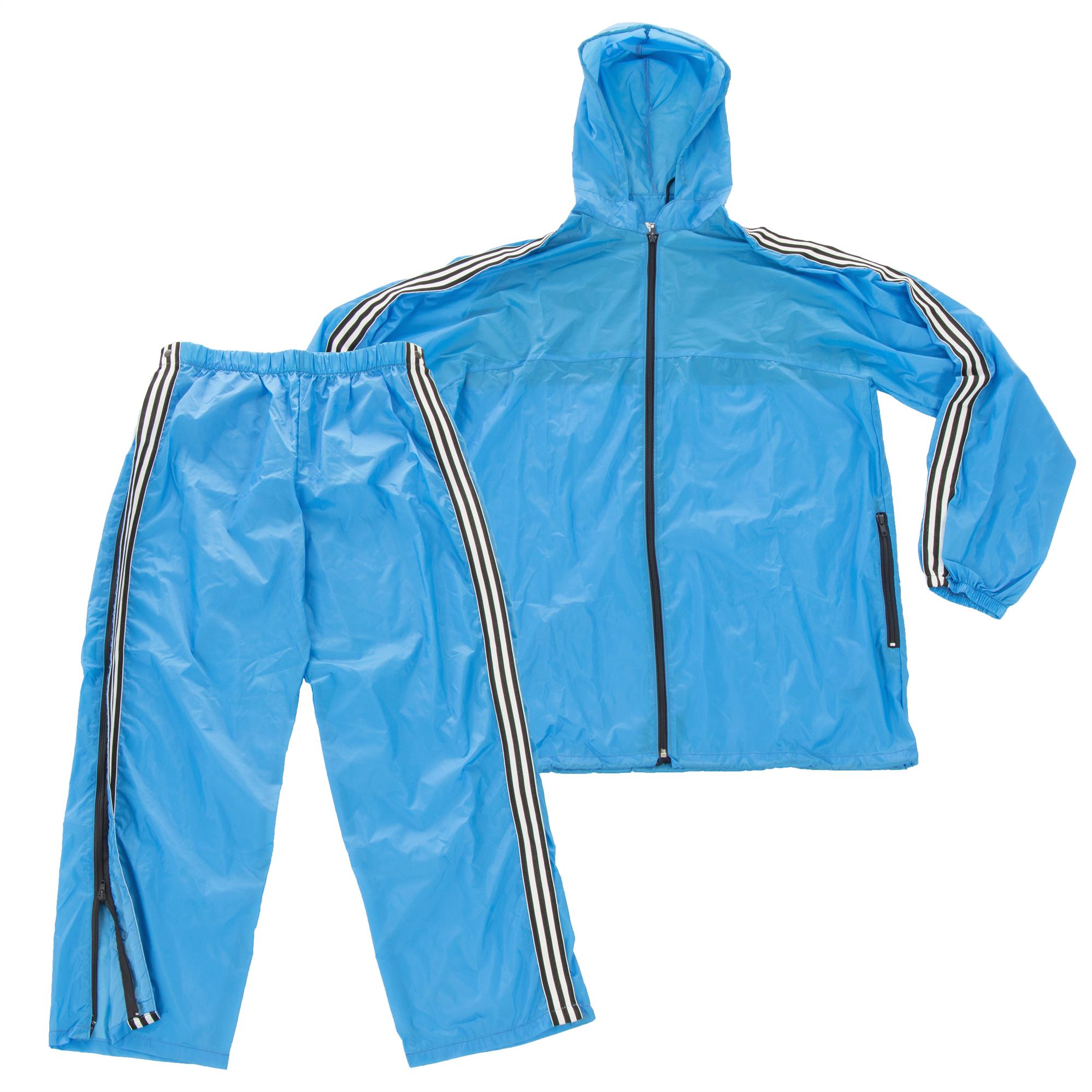 Genuine Italian Army Surplus Waterproof Track Suit / Rain Suit Blue ...