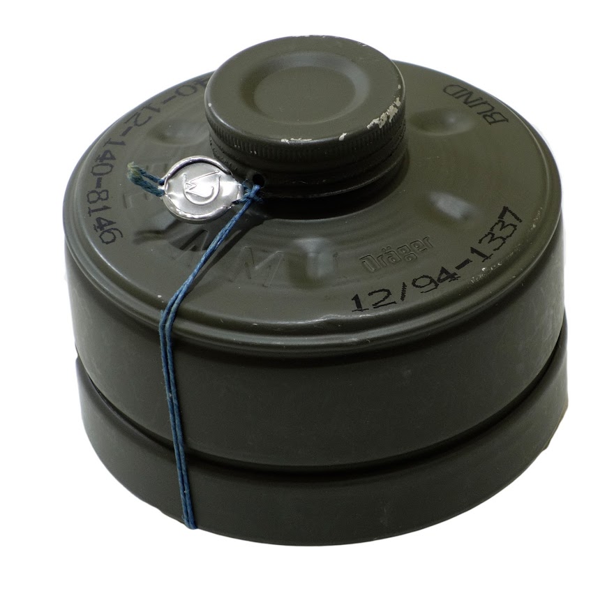 German army military surplus 40mm unused new old stock gas mask ...