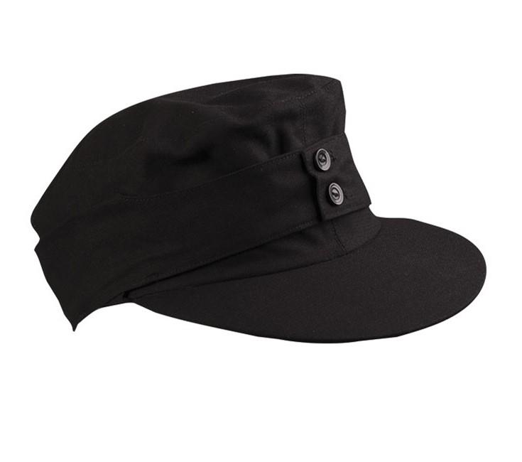 German Army Style M43 Moleskin Cap Black BRAND NEW - Surplus & Lost