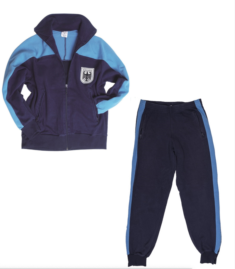 German Army Surplus 2 Piece Blue Tracksuit Jacket and Trouers - Surplus ...