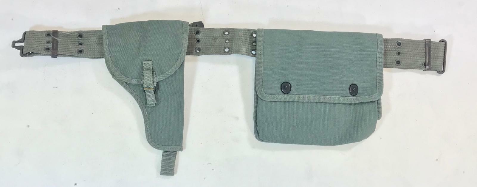 Italian military police surplus pistol belt, holster and pouch NEW ...