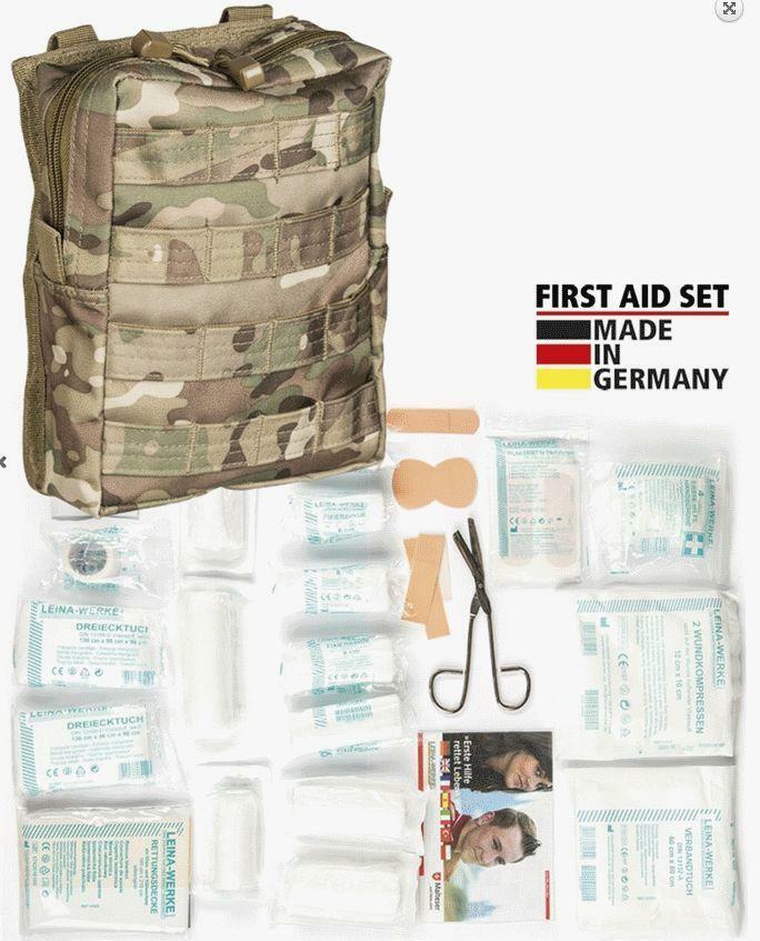 M.T.P camouflage first aid kit and contents, molle fixings, - Surplus ...