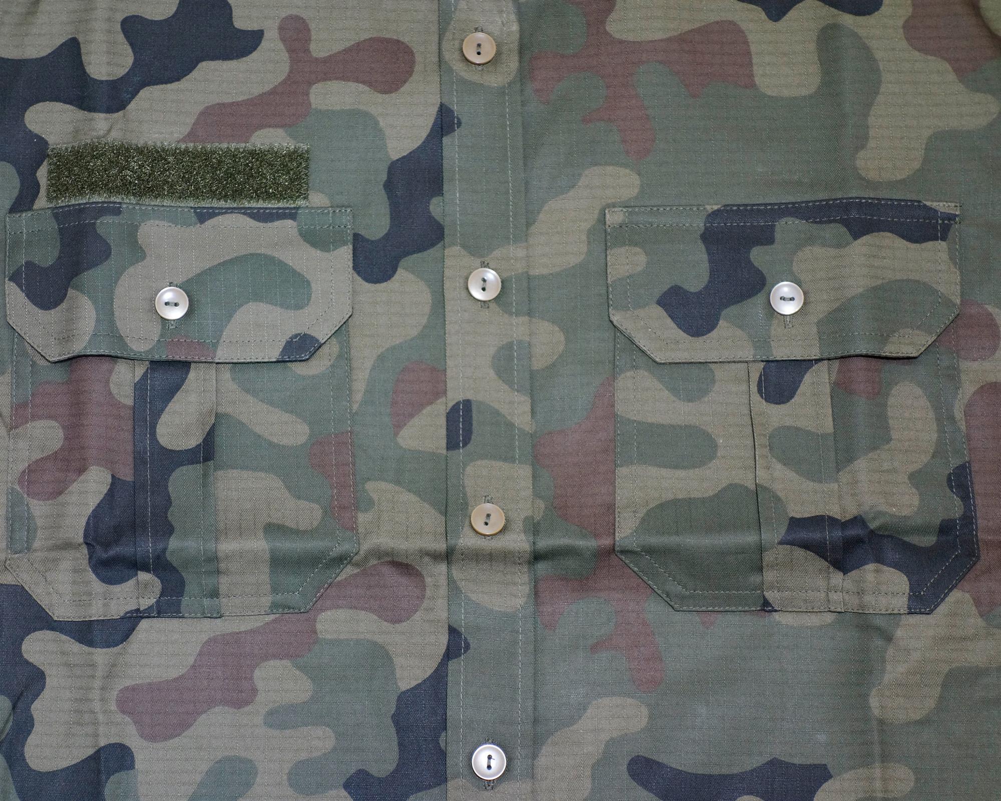 New Genuine Polish army surplus camo ripstop short sleeve shirt ...