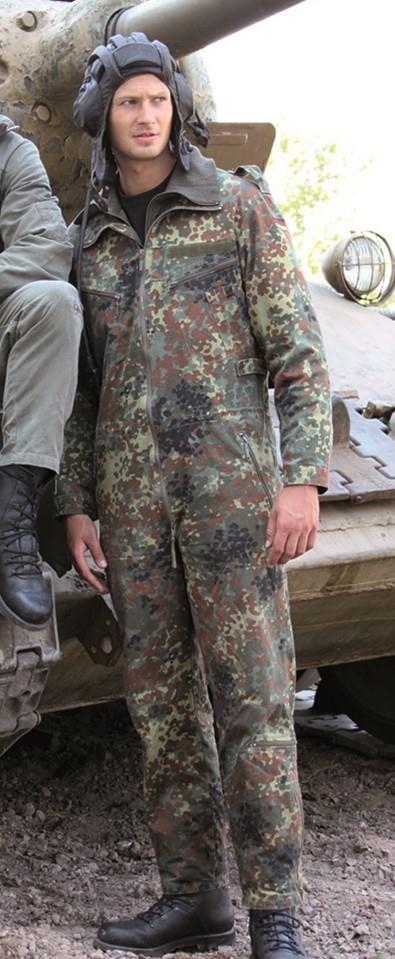 Original German army flecktarn camo coverall PLUS LINER combat tanker ...