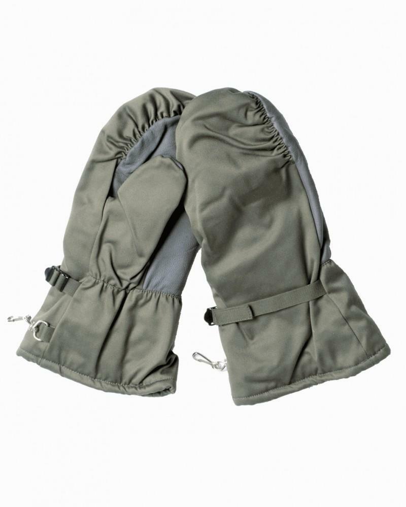 Original German army surplus lined winter cold weather mitts gloves ...