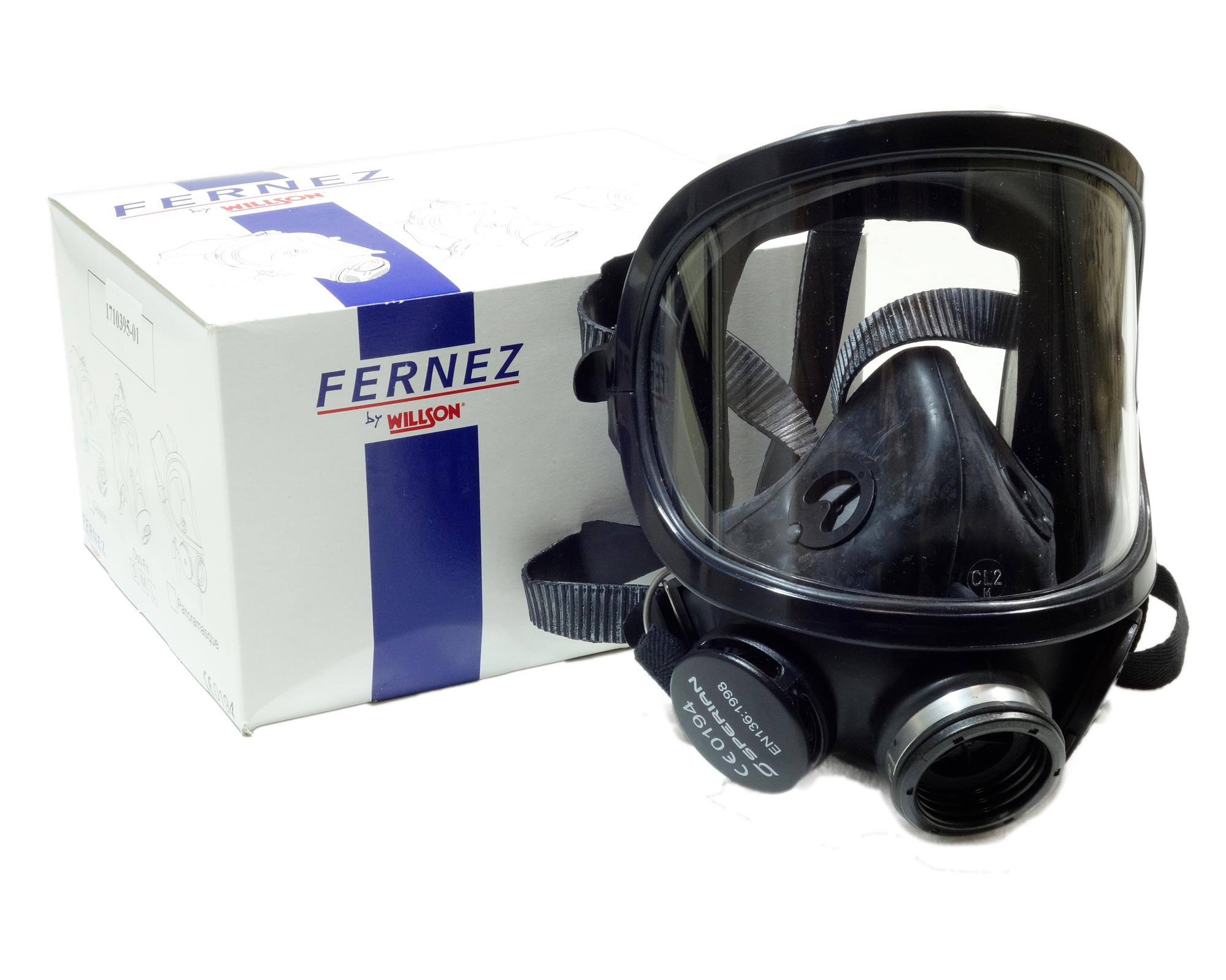 POLISH ARMY NBC PANORAMIC FERNEZ GAS MASK RESPIRATOR + FILTER UNISSUED ...