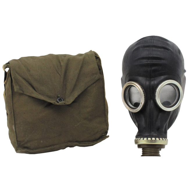 Russian gas mask and bag, NEW/UNISSUED - (GP-5) BLACK - Surplus & Lost