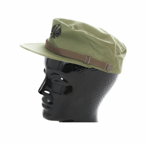 Spanish military surplus Olive green field cap with strap - small ...