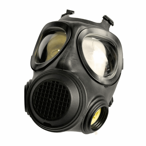 Swedish civil defence FORSHEDA A4 NBC gas mask respirator - Surplus & Lost