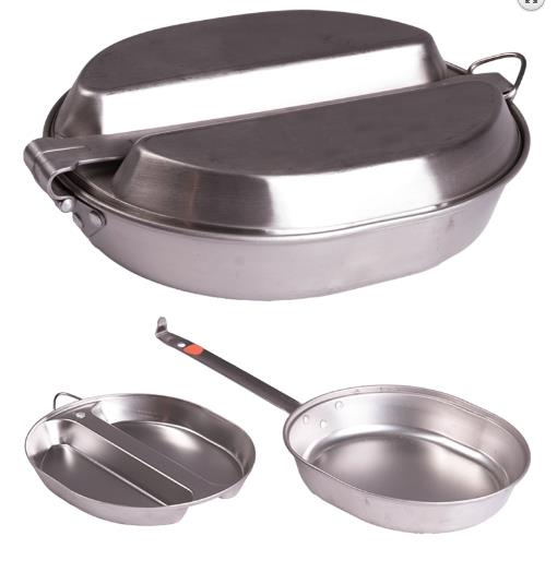 US Army Repro Mess Tin Set Camping Bushcraft Stainless Steel - Surplus ...