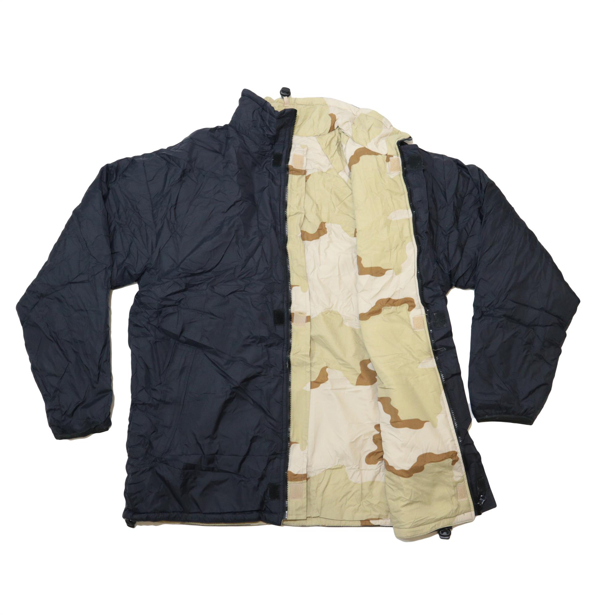 US Army Surplus Softie Reversible Jacket Desert Black Thermal Parka ...