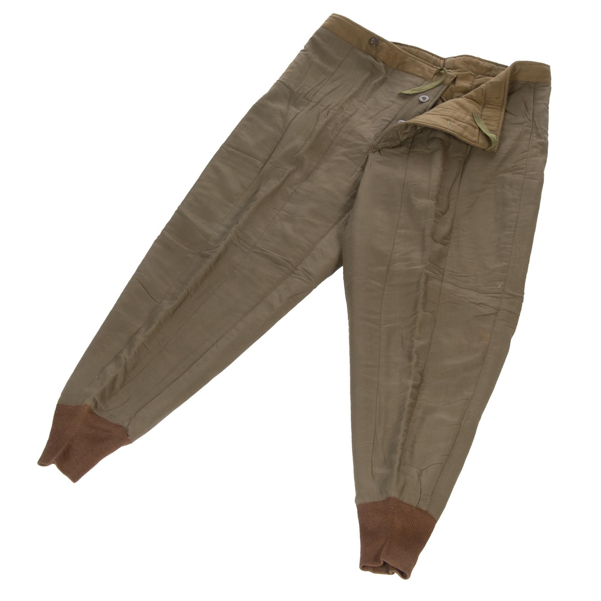 Vintage Czech army surplus m60 cotton padded cold weather trouser liner ...