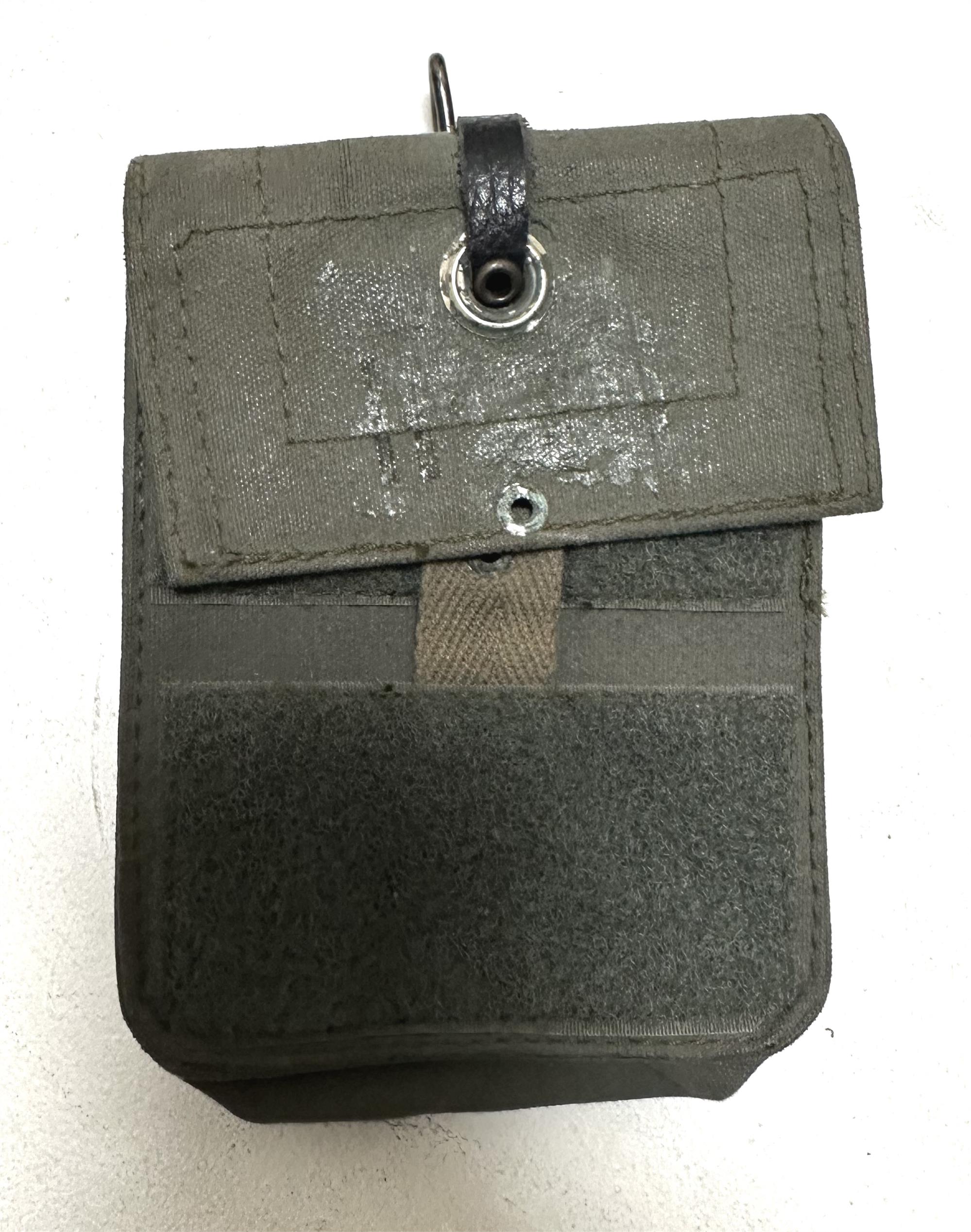 Vintage French army surplus canvas webbing / utility pouch - Surplus & Lost