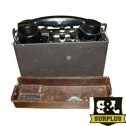 Vintage Swedish army surplus field telephone - Surplus & Lost