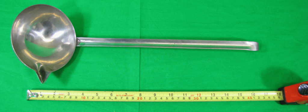 Swedish army surplus chef cooking ladel, stainless steel - Surplus & Lost