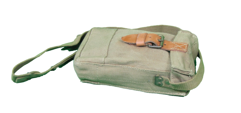Italian army surplus vintage canvas cartridge bag and strap - UNISSUED ...