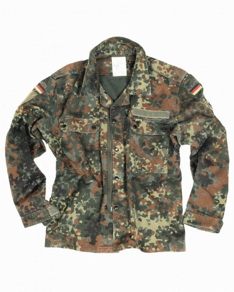 Genuine German army surplus flecktarn camo field jacket in a range of ...