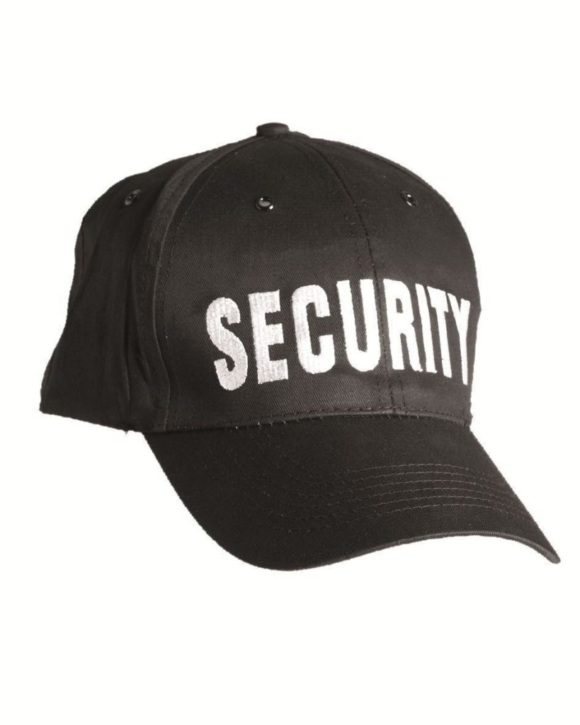 SECURITY baseball cap, perfect for those winter patrols - Surplus & Lost