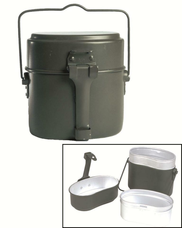 German army ( repro) 3 piece mess set canteen bushcraft field - Surplus ...