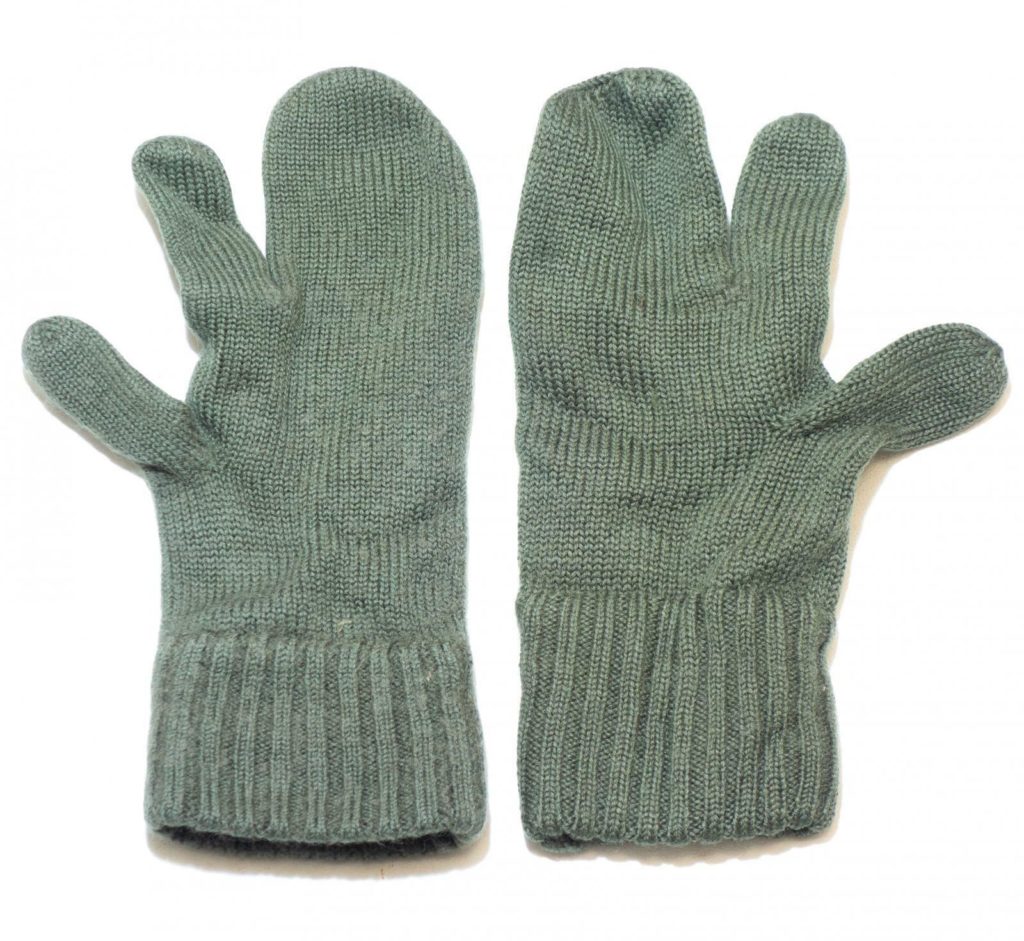 Austrian army surplus WOOL WOOLLEN gloves 3 finger shooting - Surplus ...