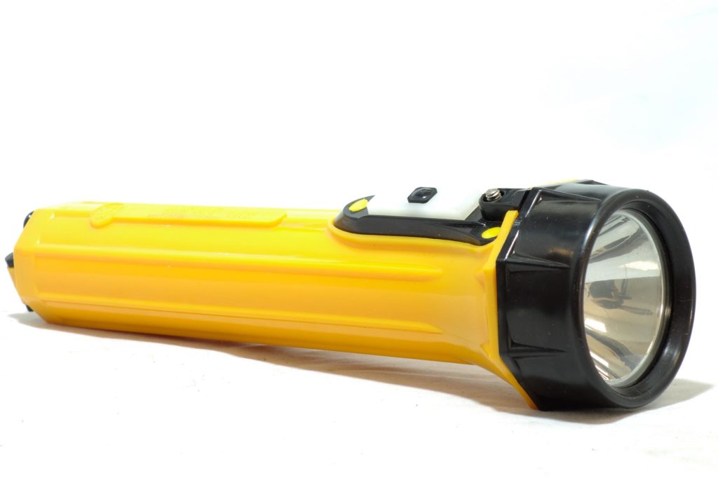 Yellow / black DOT 3 hazardous environment safety torch - Surplus & Lost