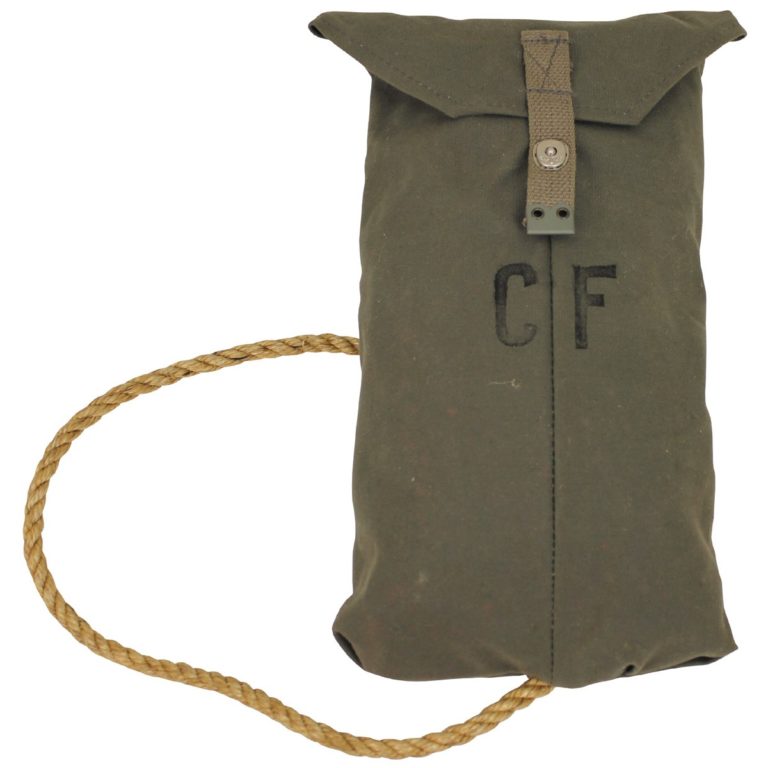 Danish Army Surplus Rope set with carabiner and loop transport bag ...