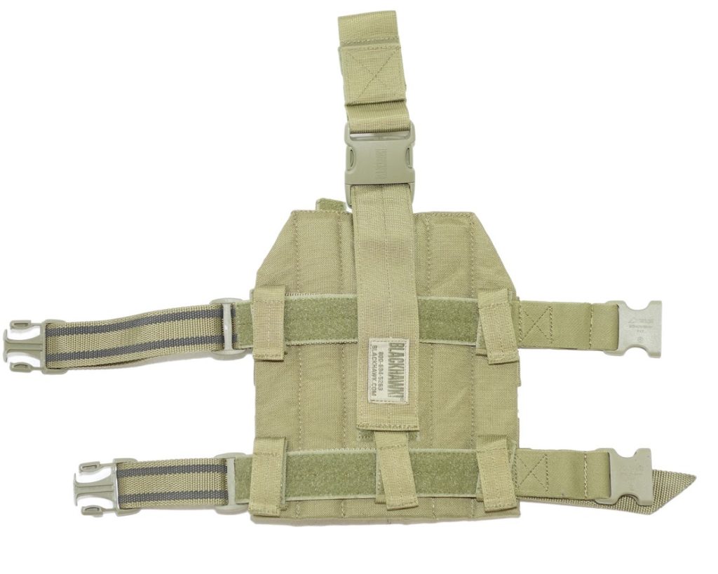 British army surplus BLACKHAWK drop leg holster / platform - coyote tan ...