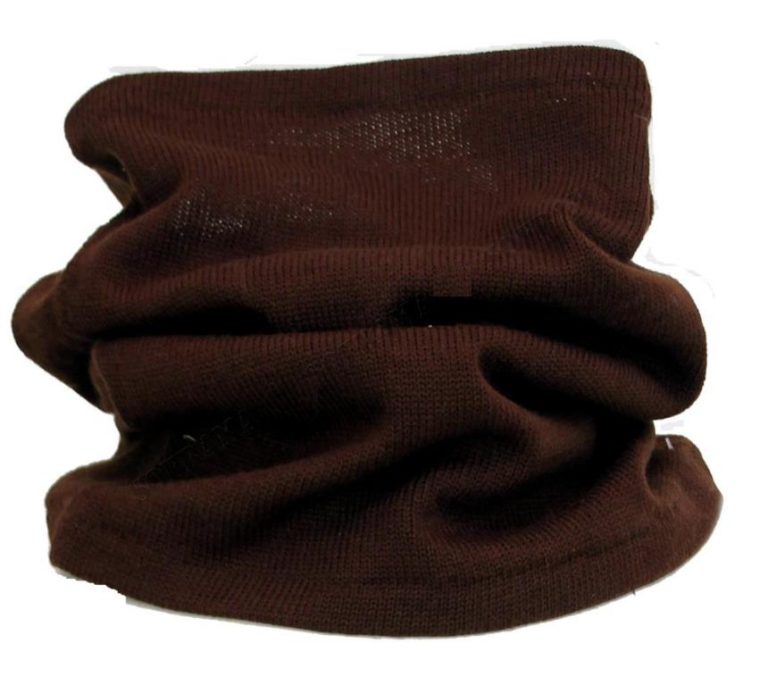 French army surplus brown wool mix headover neck warmer snood - Surplus ...