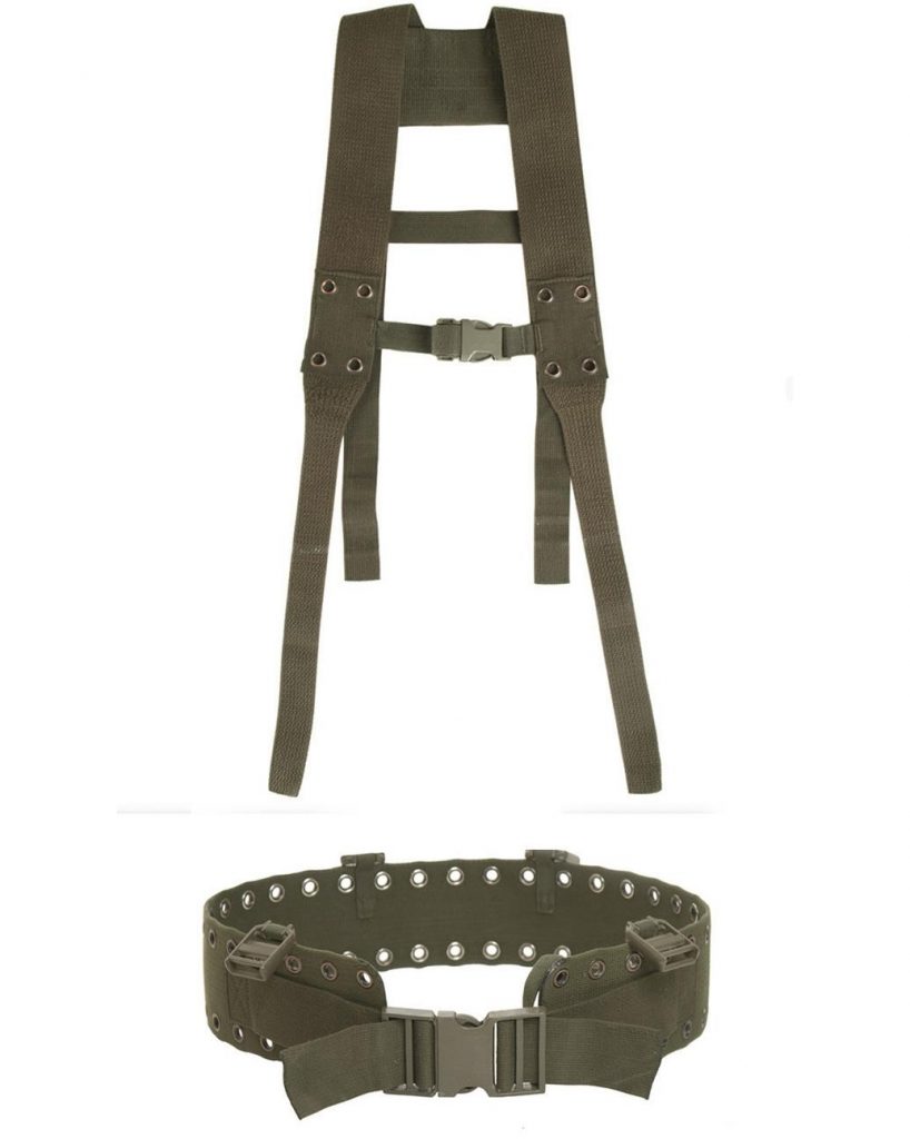Genuine German Army Bundeswehr Surplus Webbing Yoke Harness and Belt ...