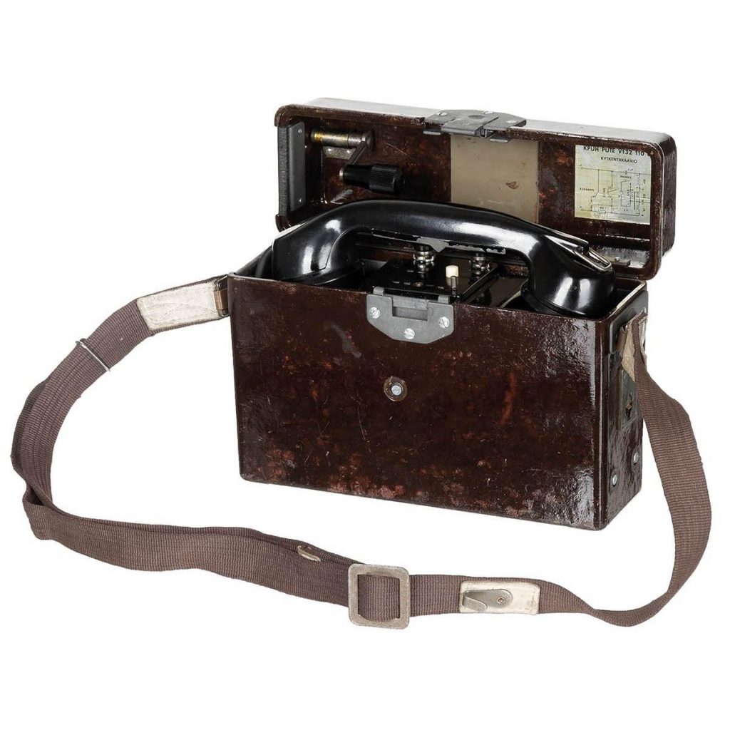 Genuine Finnish Army Surplus Field Telephone in Bakelite Case - Surplus ...