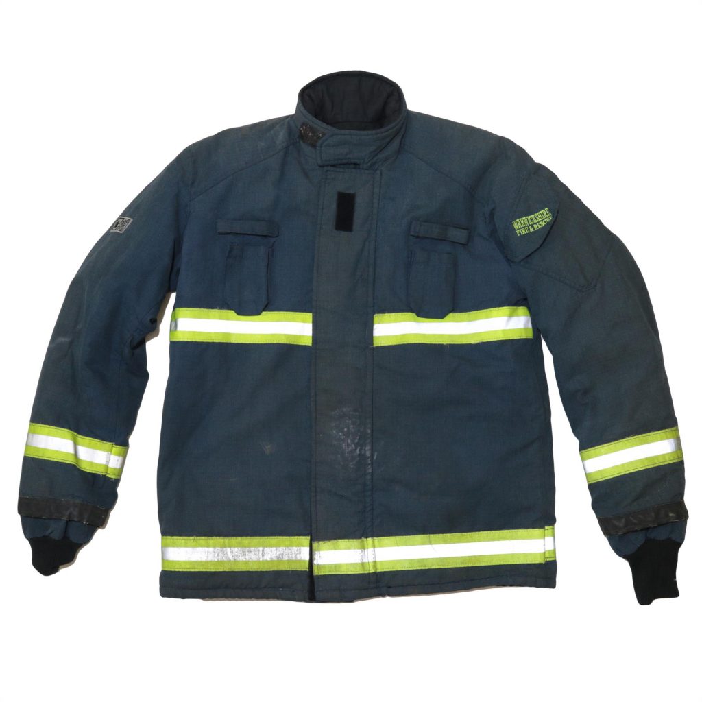 British Fire Service Blue Tunic Jacket Reflective Firefighter - Surplus ...