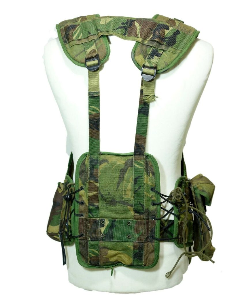 Dutch army surplus Wooldand DPM camo webbing yoke set - Surplus & Lost