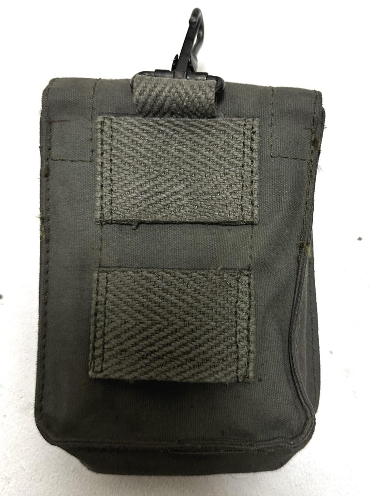 Vintage French army surplus canvas webbing / utility pouch - Surplus & Lost