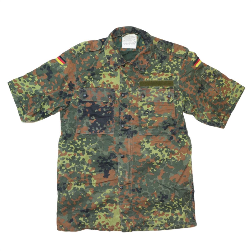 Genuine German Army Bundeswehr Surplus Flecktarn Short Sleeve Shirt ...