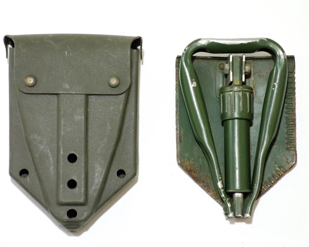 British Army Surplus Folding Spade / Shovel in Hard Case - Surplus & Lost