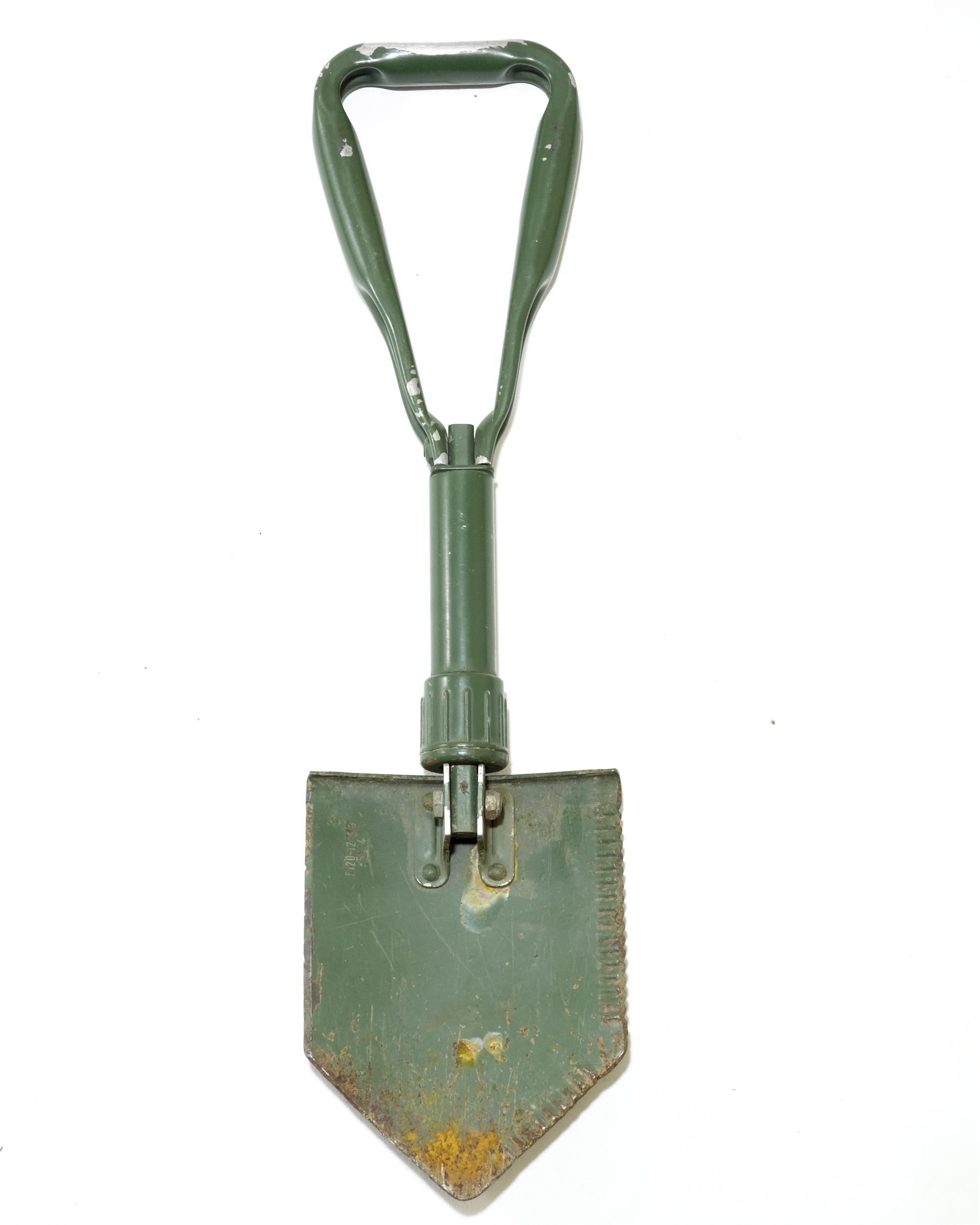 British Army Surplus Folding Spade / Shovel in Hard Case - Surplus & Lost