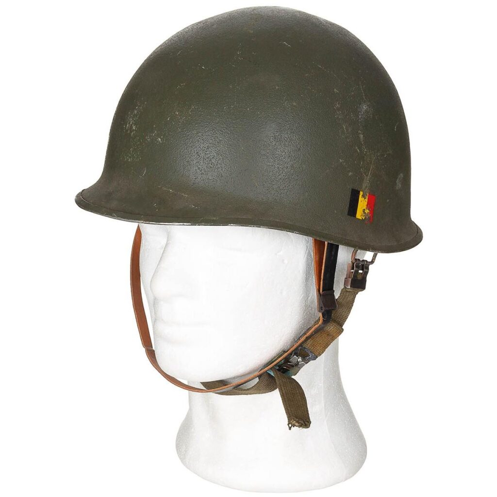 Belgian army surplus M51 / M1 style metal combat helmet - Surplus & Lost