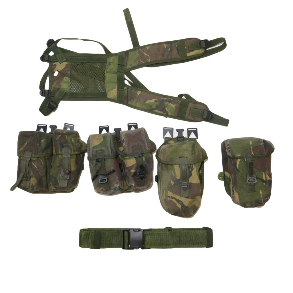 Genuine British Army PLCE Hiking Webbing Set Yoke Pouches DPM - Surplus ...